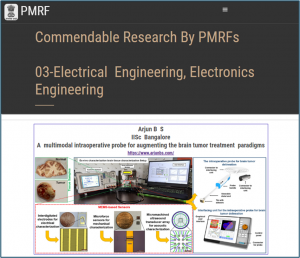 Top Ten Commendable Research by PMRF students under the Electrical ...